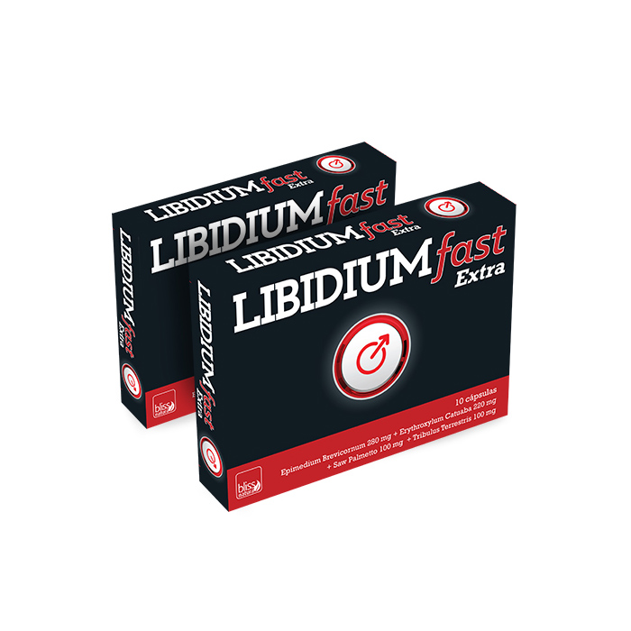 Pack Libidium Fast EXTRA, Estimulante Sexual Masculino - Dobro da POTÊNCIA